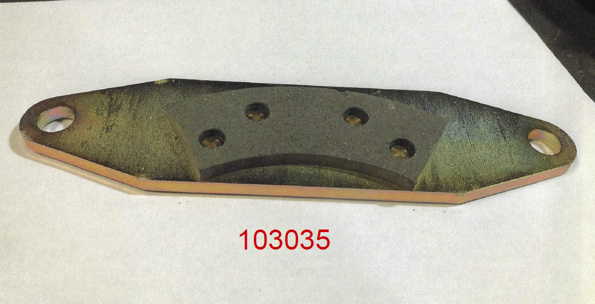 103035 - Stockbridge Outer Break Pad — Felling Trailers Parts Store