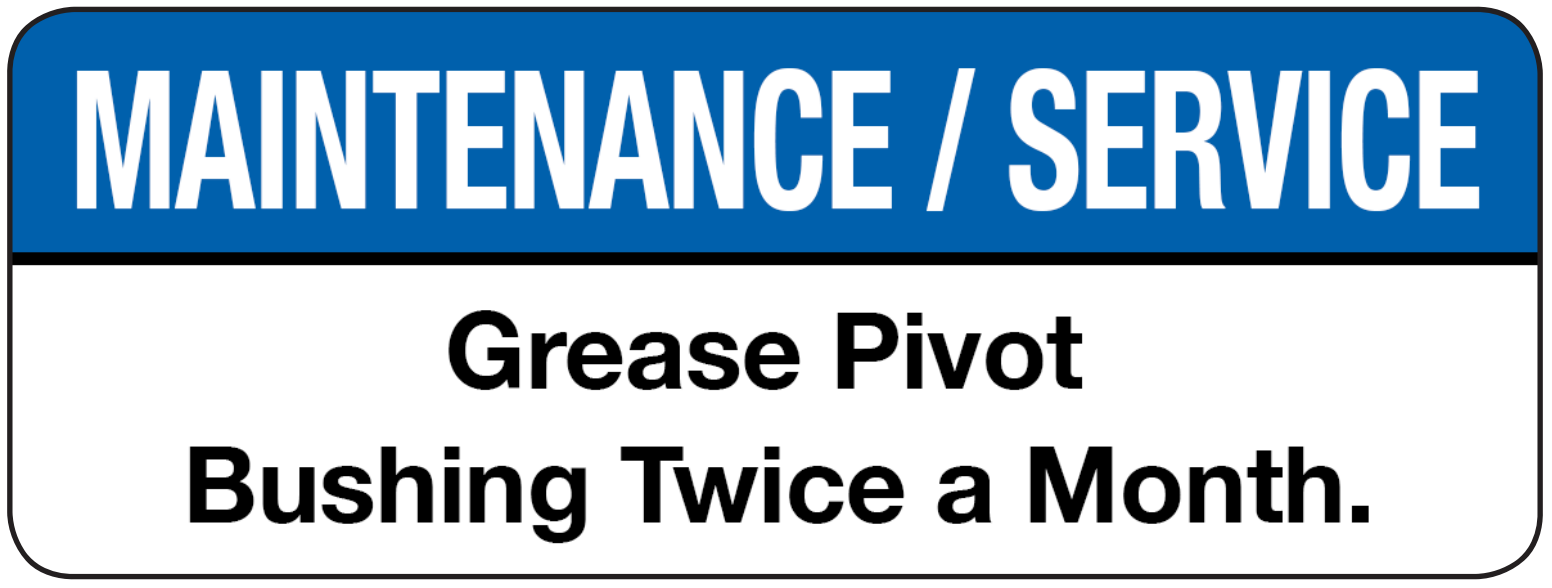2002893 - Service Grease Pivot Decal — Felling Trailers Parts Store
