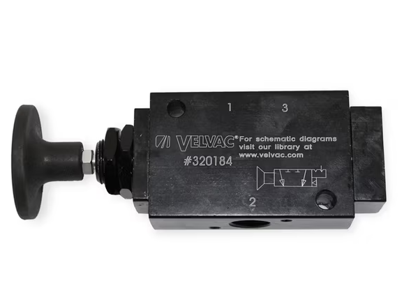 320184 - Three Way Push/Pull Valve with 1/4" NPT Exhaust — Felling ...
