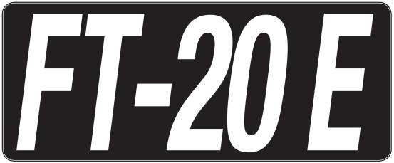 DFT-20E - Decal for FT-20 E Trailers — Felling Trailers Parts Store