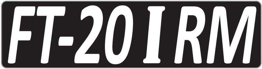 DFT-20 I RM - Decal for FT-20 I RM Trailers — Felling Trailers Parts Store