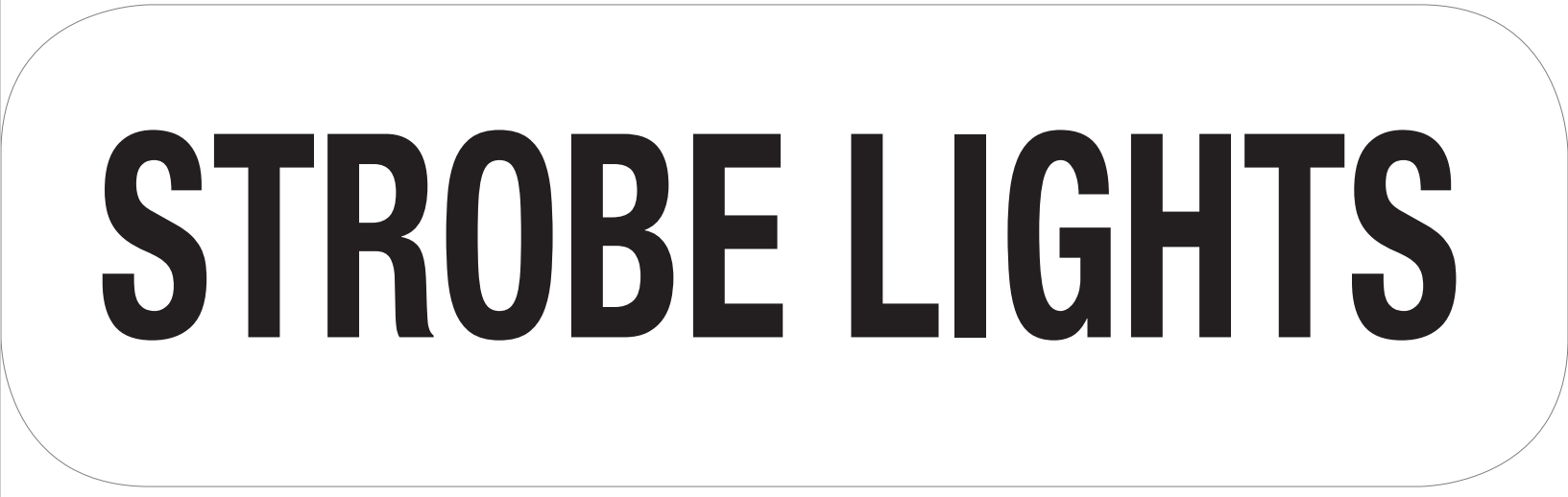 DFT-STROBE LIGHTS - Strobe Lights Decal — Felling Trailers Parts Store