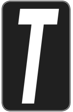 DFT-T - "T" Decal — Felling Trailers Parts Store