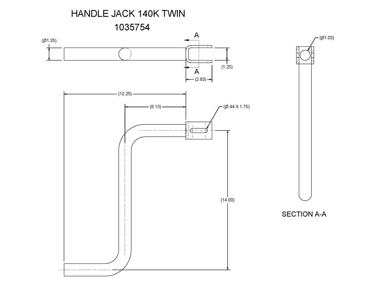 Jack Handles — Felling Trailers Parts Store