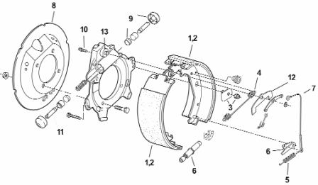 Adjuster Kit Forward Self Adjust RH — Felling Trailers Parts Store