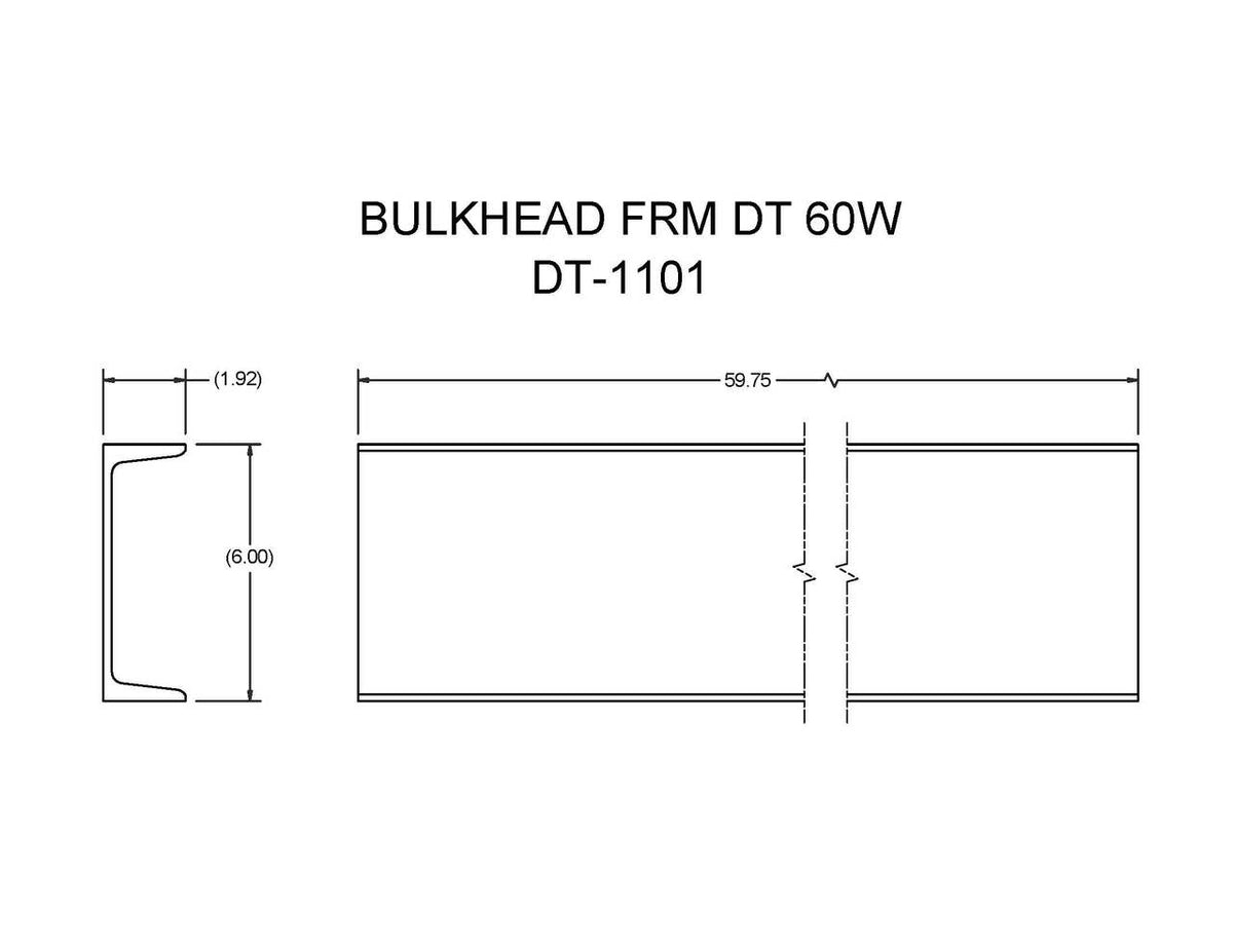 DT-1101 - 60" Bulkhead Frame — Felling Trailers Parts Store