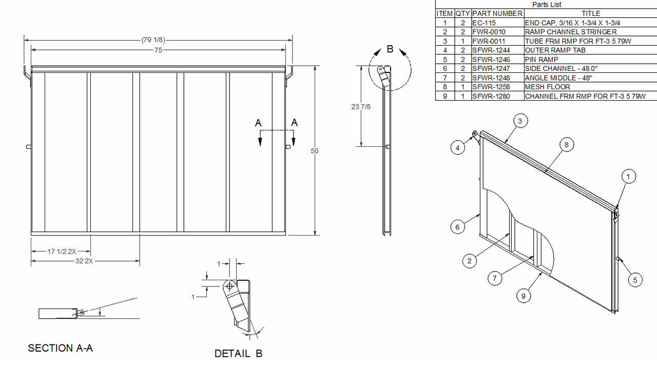 Trailer Ramp Components | Hinges, Locks, Pins, Brackets & More ...