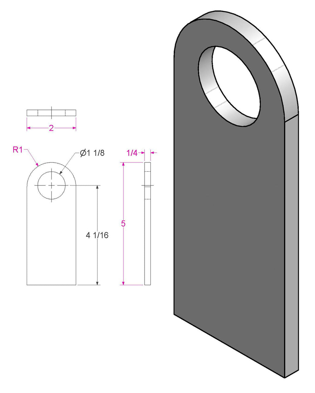 M0063 - Ramp Tab Outer Wood/Grat-X/FL PLT — Felling Trailers Parts Store
